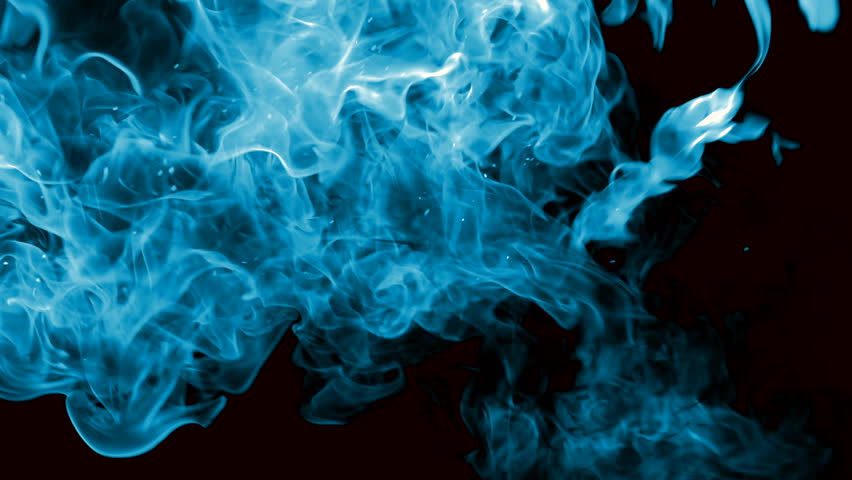 blue fire explosion slowmotion shooting high Stock Footage Video (100% ...