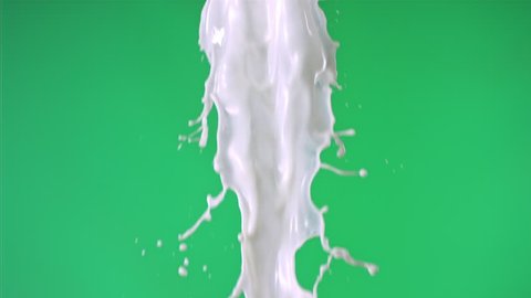3d Animation Milk Flow Slow Motion Stock Footage Video (100% Royalty ...