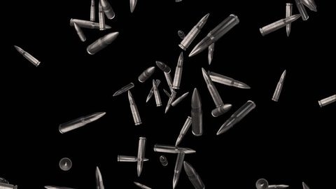 Bullets Particle Fly Black Background Stock Footage Video (100% Royalty ...
