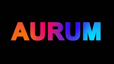 Element Periodic Table Aurum Multicolored Appear Stock Footage Video ...