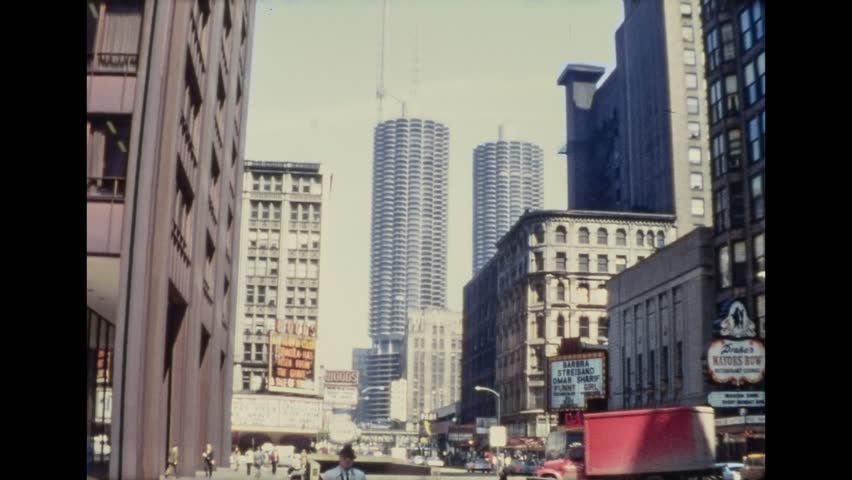 Chicago, 1960s: Vintage View of Stock Footage Video (100% Royalty-free ...