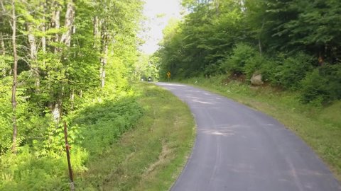 Motorcycle Group Driving Fast Through Forest Stock Footage Video (100% ...