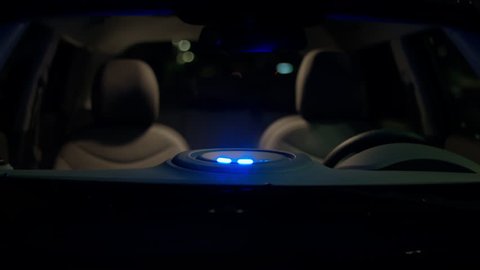 Electric Vehicle Ev Charging Indicator Lights Stock Footage Video (100% ...