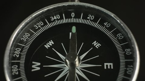 compass green arrow that shows direction Stock Footage Video (100% ...