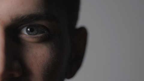 young woman face opening eyes meditation Stock Footage Video (100% ...