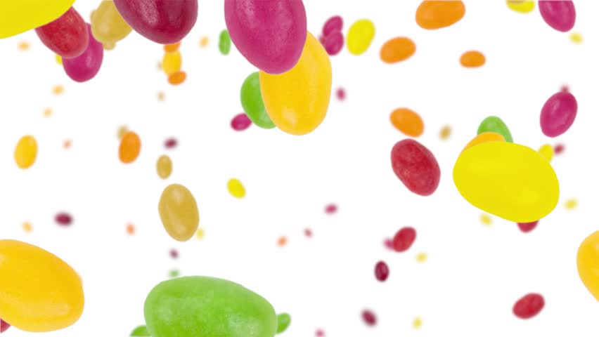 Jelly Beans Falling Down On Stock Footage Video (100% Royalty-free ...