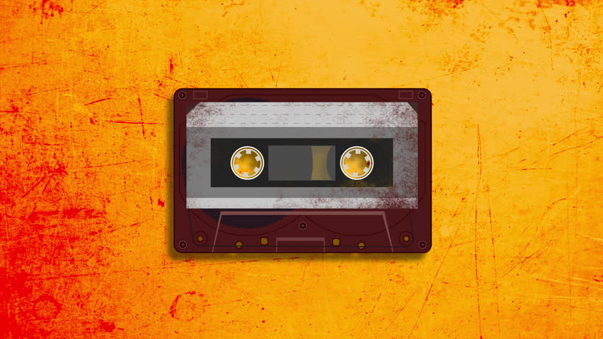 audio cassette tape playing animation - Stock Footage Video (100% ...