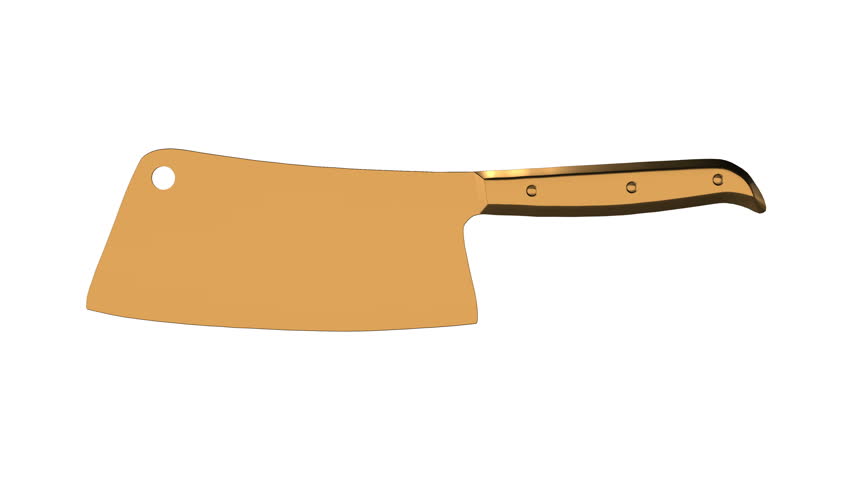 Golden Cleaver Spin Loop Stock Footage Video (100% Royalty-free ...