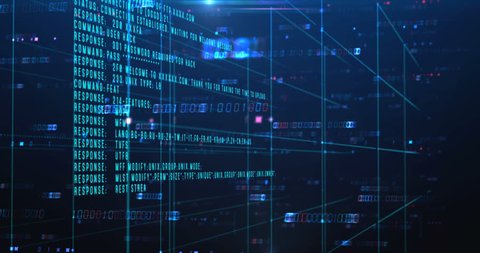 Loopable Footage Programming Code Abstract Technology Stock Footage ...