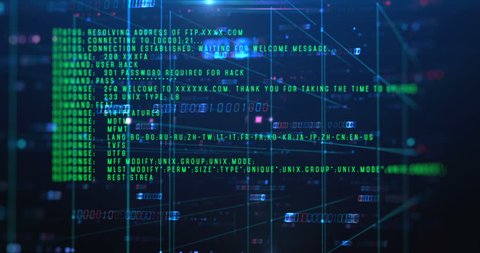 Technology Background Abstract Digital Code Motion Stock Footage Video ...