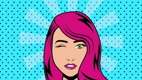 Wow Pop Art Face Woman Surprised Stock Vector (Royalty Free) 1213862449