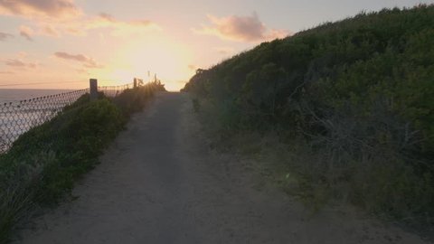 First Person Point View Along Coastal Stock Footage Video (100% Royalty ...