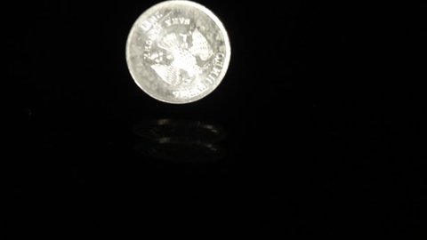 coin flip slow motion alpha quarter Stock Footage Video (100% Royalty ...