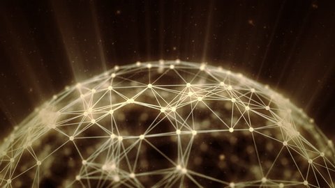 Global Network Connections 4k Uhd Animation Stock Footage Video (100% ...