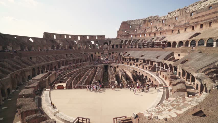 Ancient Arena Animation Ancient Greece Vintage Stock Footage Video (100 ...
