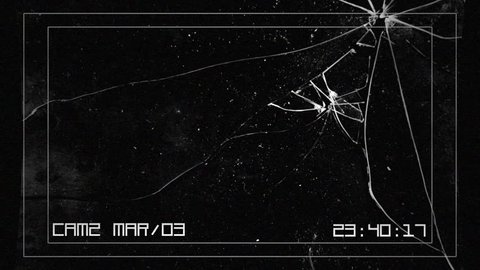 Cctv Security Camera Screen Broken Glass Stock Footage Video (100% ...