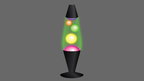 Stylized Animationcartoon Lava Lamp Looping Transparent Stock Footage ...
