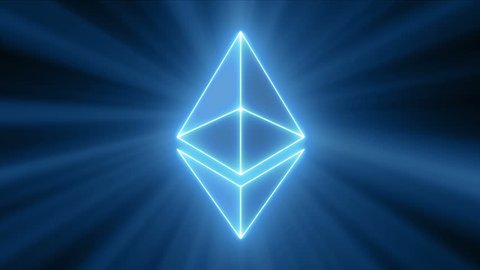 abstract animation ethereum currency sign rotating Stock Footage Video ...
