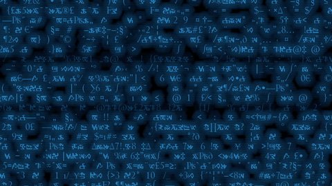 digital binary code background loop - Stock Footage Video (100% Royalty ...