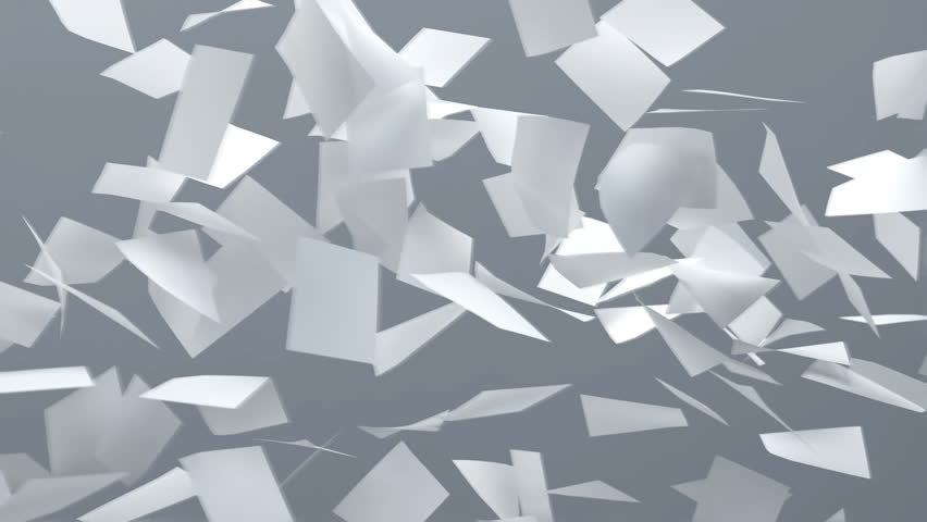 Flying Sheets of White Paper Stock Footage Video (100% Royalty-free ...