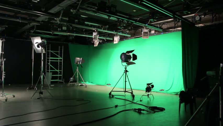 Film Lighting Set Equipment Green Stock Footage Video (100% Royalty ...