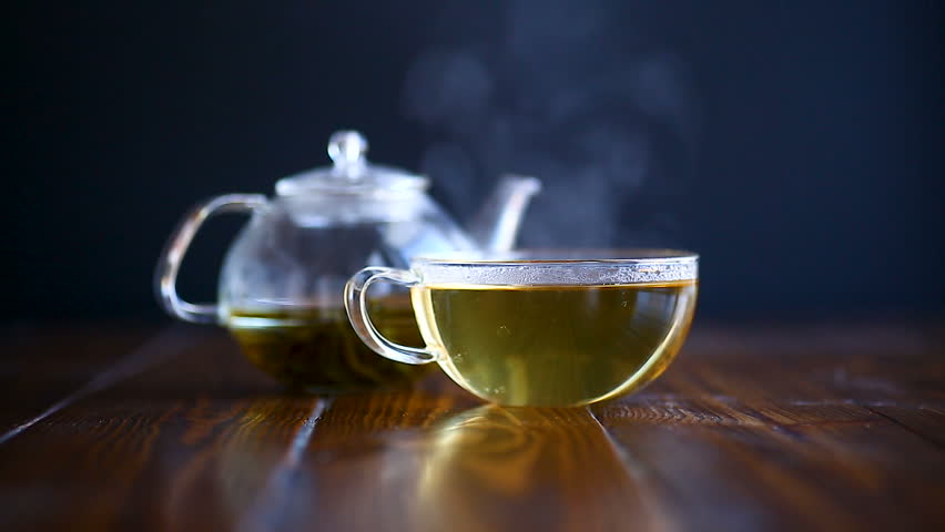 Hot Tea in a Glass Stock Footage Video (100% Royalty-free) 1009014566 ...