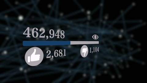 Digital Animation Video Going Viral Background Stock Footage Video (100 ...