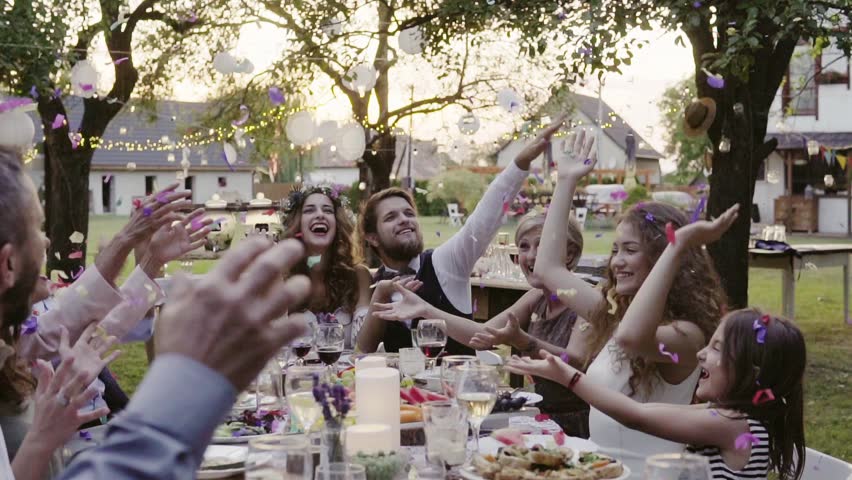 Throwing Flowers Wedding Stock Video Footage - 4K and HD Video Clips ...