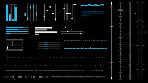 Ruler Hud Elementtechnological Futuristic Infographic Ui Stock Footage ...