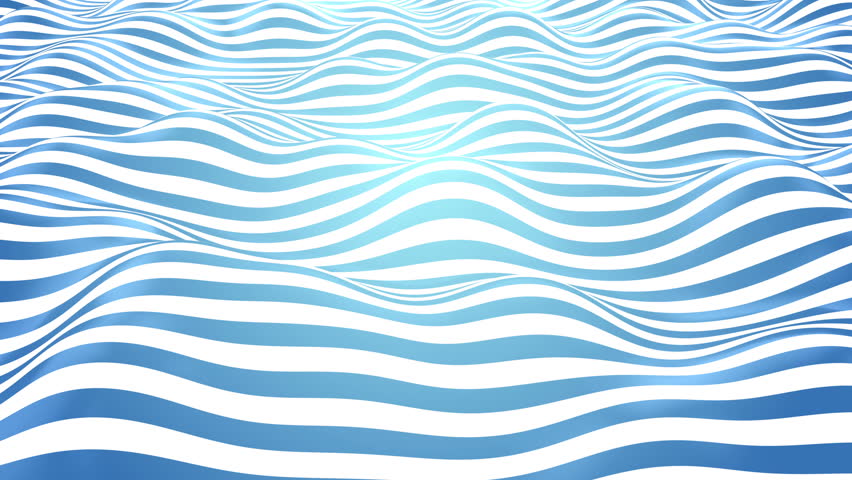 waves cartoon abstract background animation blue Stock Footage Video ...