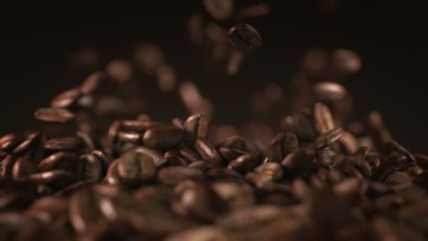coffee beans explosion super slow motion Stock Footage Video (100% ...