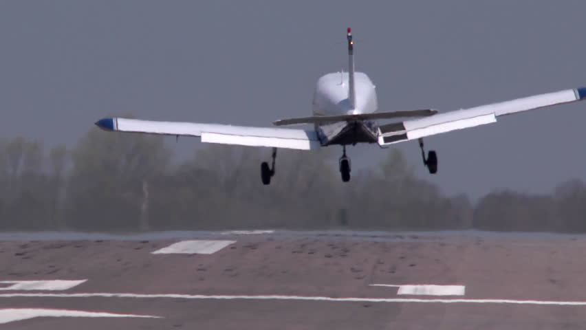 A Single Engined Propeller Aircraft Stock Footage Video (100% Royalty ...