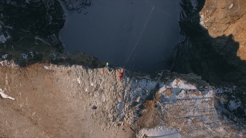 Man falling off cliff Stock Video Footage - 4K and HD Video Clips ...