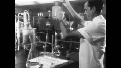 Circa 1960s Scientists Research Photosynthesis Lab Stock Footage Video ...