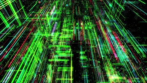 Source Codes Cyberspace On Black Background Stock Footage Video (100% ...