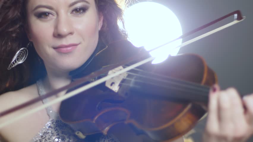 Portrait of Musician with Fiddle Stock Footage Video (100% Royalty-free ...