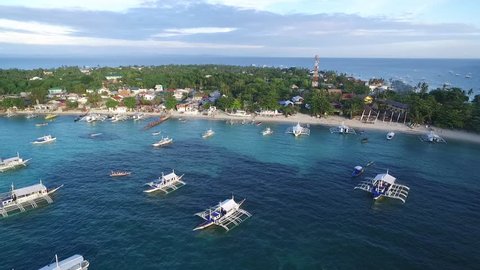 Malapascua Island Bounty Beach Part Peninsular Stock Footage Video (100 ...