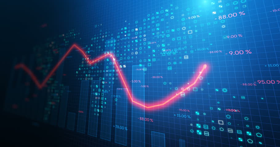 4k Loop Financial Chart and Stock Footage Video (100% Royalty-free ...