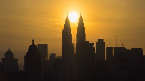 Sun Rising Behind Empire State Building Stock Footage Video (100% ...
