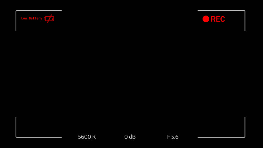 video camera viewfinder digital overlay display Stock Footage Video ...