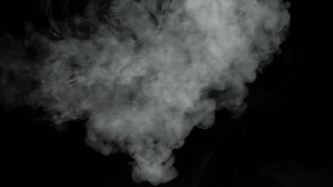 Slow Motion Dense White Smoke Volcano Stock Footage Video (100% Royalty ...