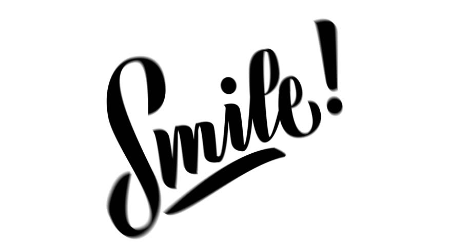 Hand Sketched Smile Text as Stock Footage Video (100% Royalty-free ...