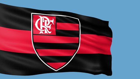 Flamengo Flag Waving Editorial Animation Stock Footage Video (100% ...