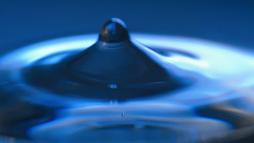 slow motion water drop splash into Stock Footage Video (100% Royalty ...
