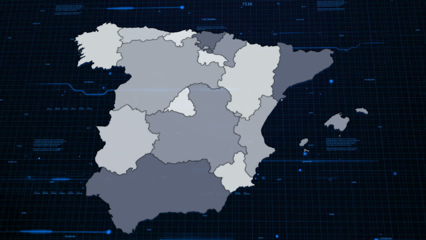 spain network map: วิดีโอสต็อก (ปลอดค่าลิขสิทธิ์ 100%) 1009520213 ...