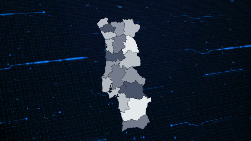 「Portugal Network Map」の動画素材（ロイヤリティフリー）1009520318 | Shutterstock