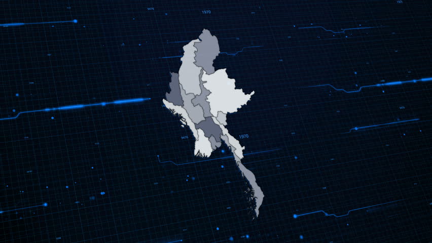 myanmar network map Stock Footage Video (100% Royalty-free) 1009520477 ...