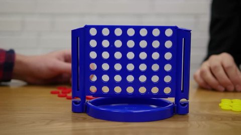 Two Players Playing Connect Four Game Stock Footage Video (100% Royalty ...