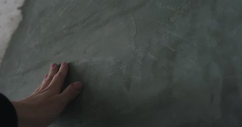 Slow Motion Handheld Man Hand Touching Stock Footage Video (100% ...