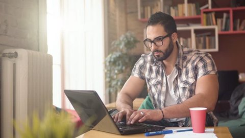Smiling Man Making Order By Mobile Stock Photo (Edit Now) 170274842